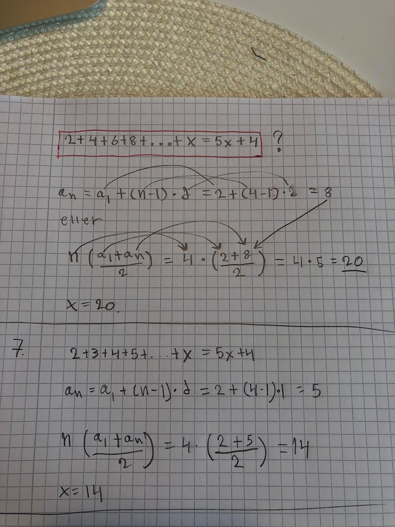 Aritmetisk talföljd (Matematik/Universitet) – Pluggakuten