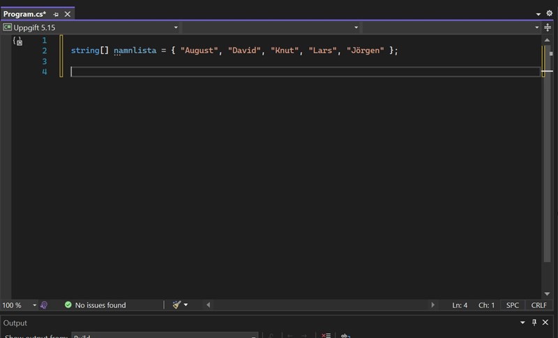 Arrayer med loopar (Programmering/C#) – Pluggakuten