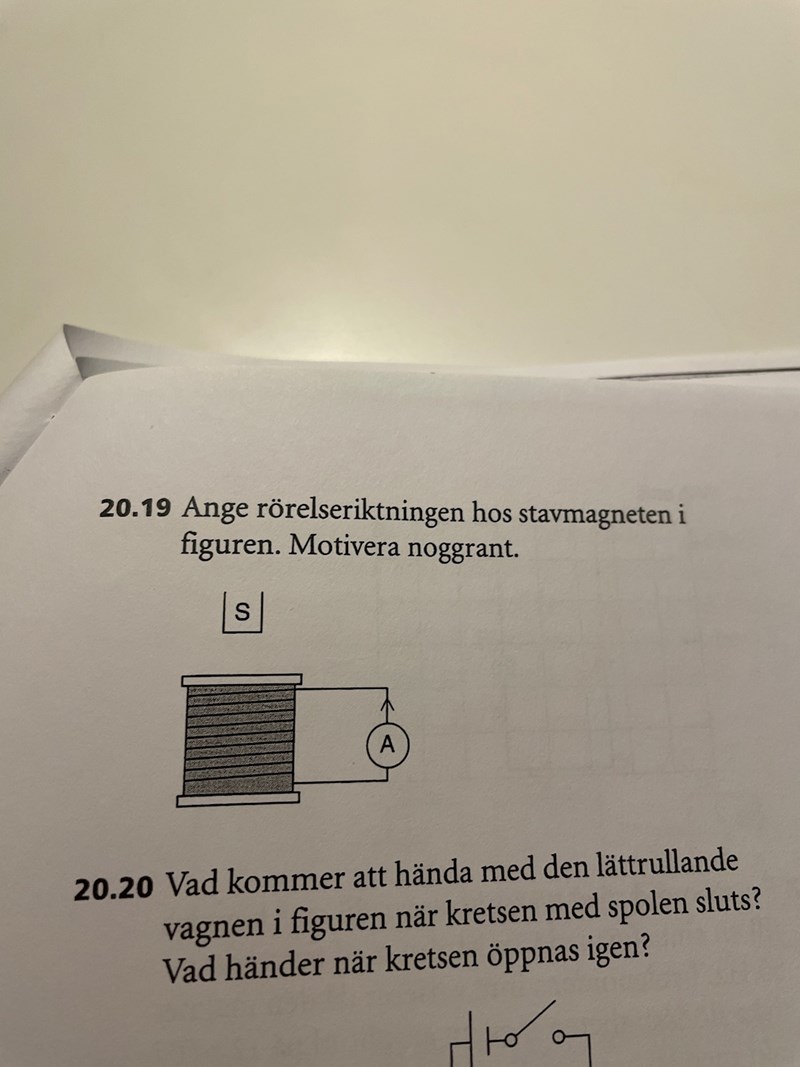 Induktion rörelseriktning (Fysik/Fysik 2) – Pluggakuten