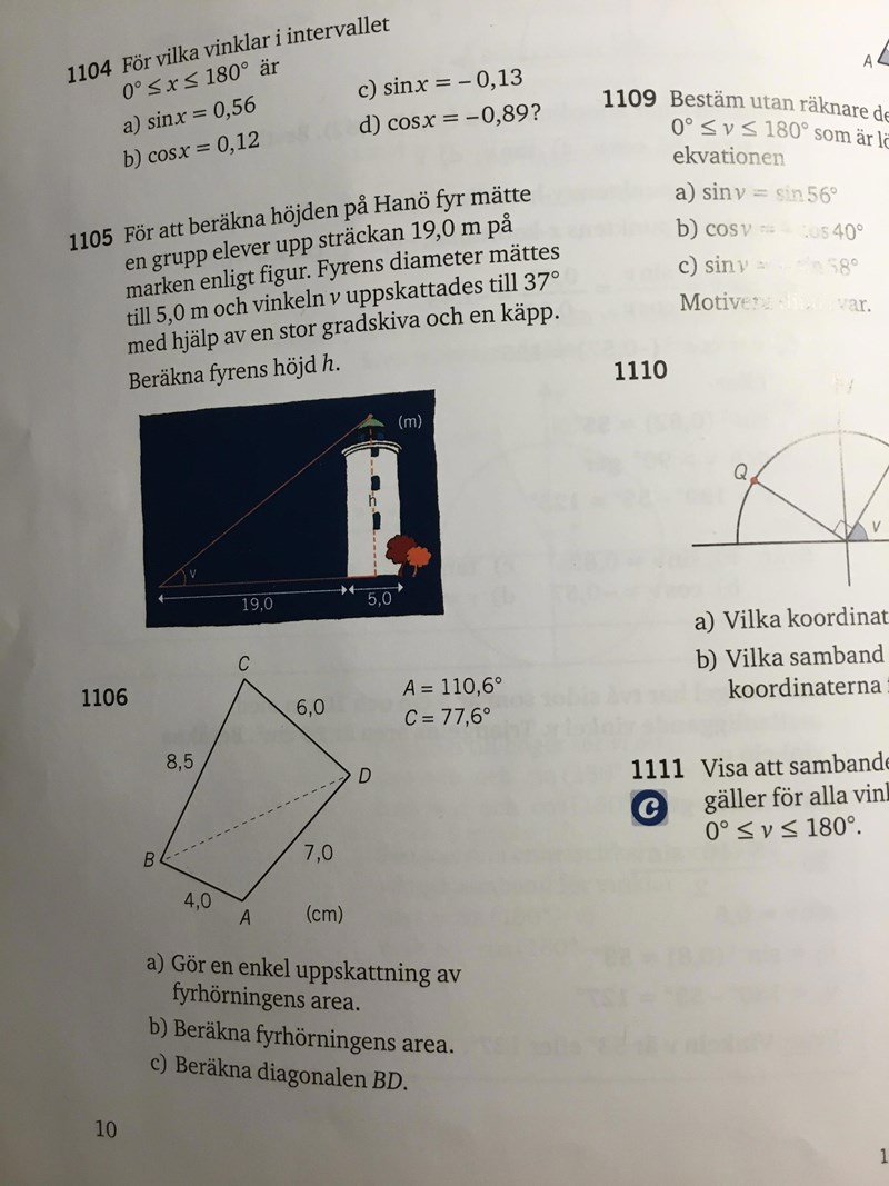 Fyrhörning, area (Matematik/Matte 4/Trigonometri) – Pluggakuten