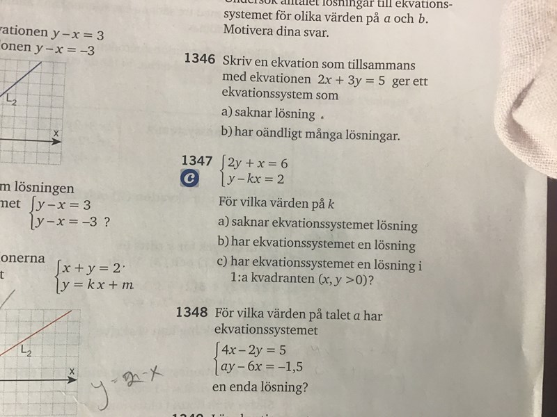 Ekvationssystem (Matematik/Matte 2/Linjära ekvationssystem) – Pluggakuten