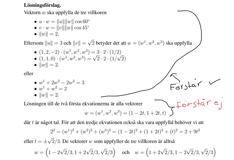 Vektorer (Matematik/Universitet) – Pluggakuten