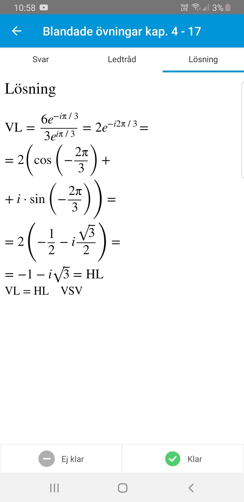 hjälp med omskrivning Eulers-formel (Matematik/Matte 4/Komplexa tal ...