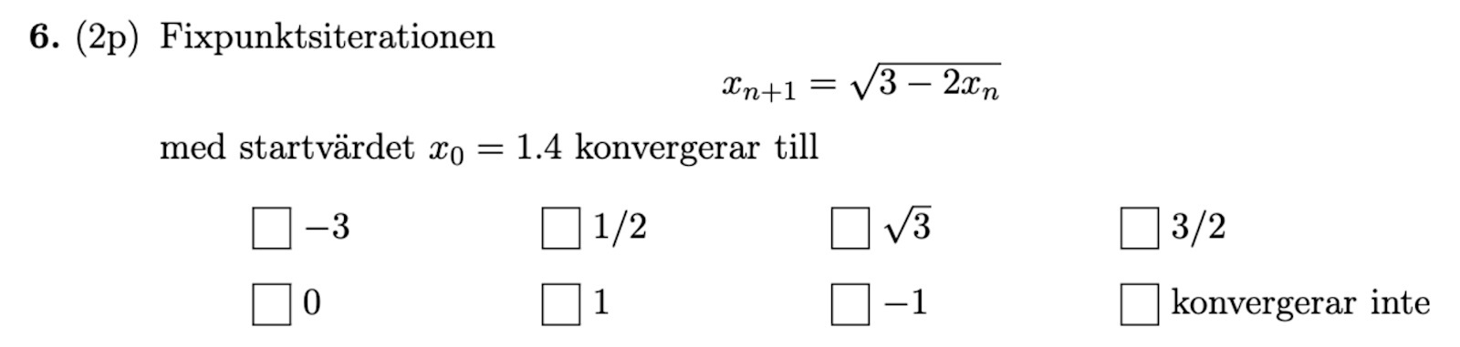 Fixpunktsiteration (Programmering/Matlab) – Pluggakuten