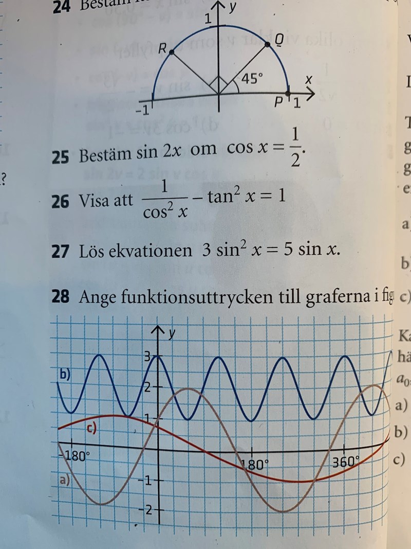 Lös ekvationen (Matematik/Matte 4/Trigonometri) – Pluggakuten