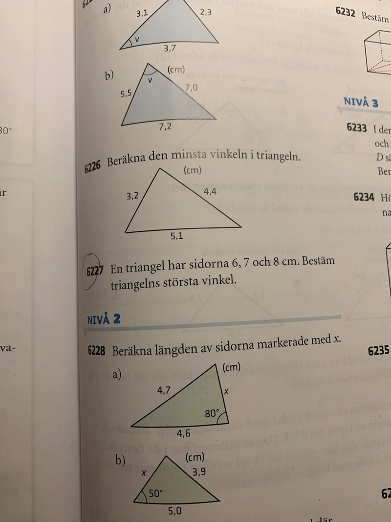 Cosinus satsen (Matematik/Matte 3) – Pluggakuten