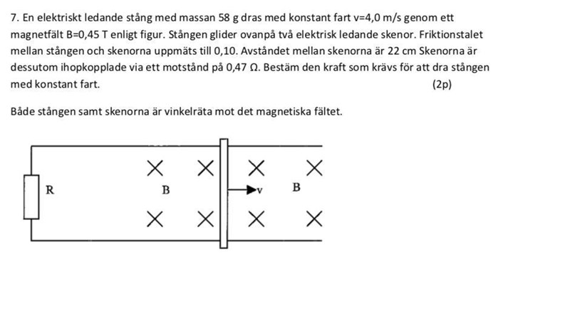 Strömriktning från ledare i mgnetfält (Fysik/Fysik 2) – Pluggakuten
