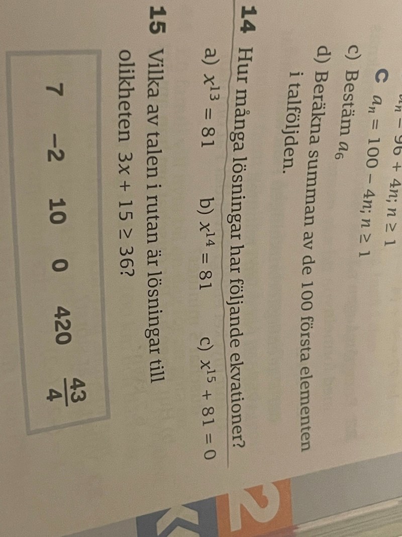 Ekvation (Matematik/Matte 1/Algebra) – Pluggakuten