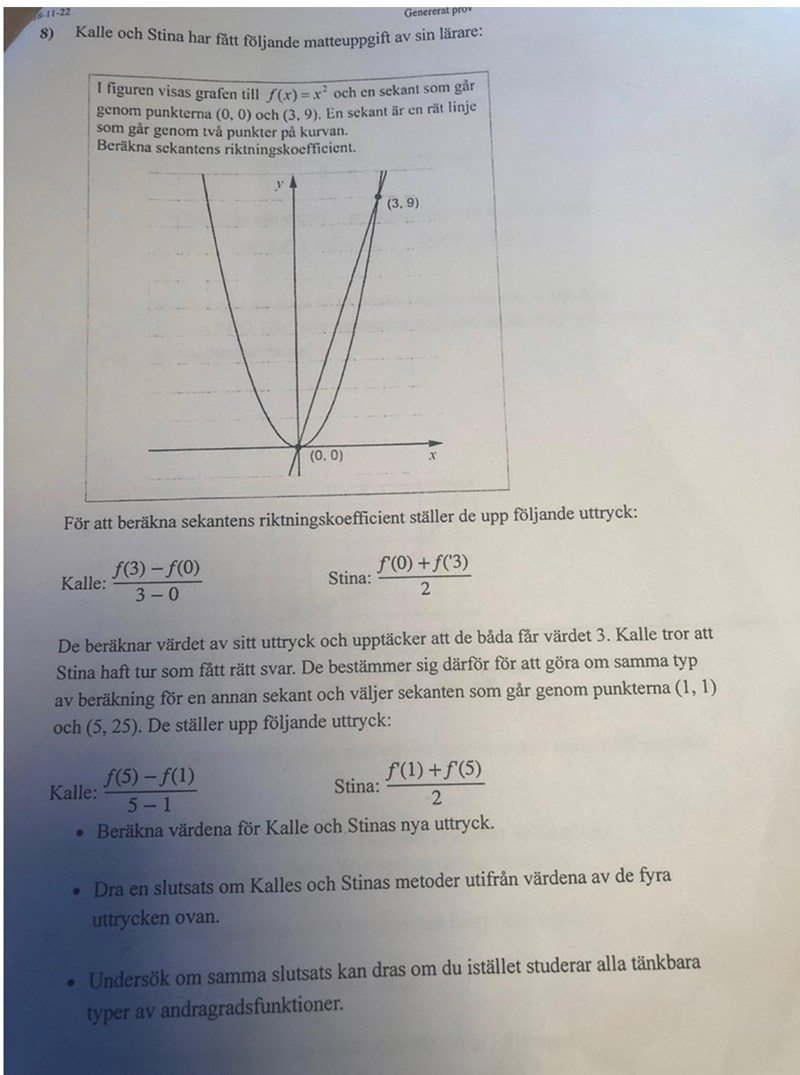 Bevisa med generell metoder (Matematik/Matte 3/Derivata) – Pluggakuten