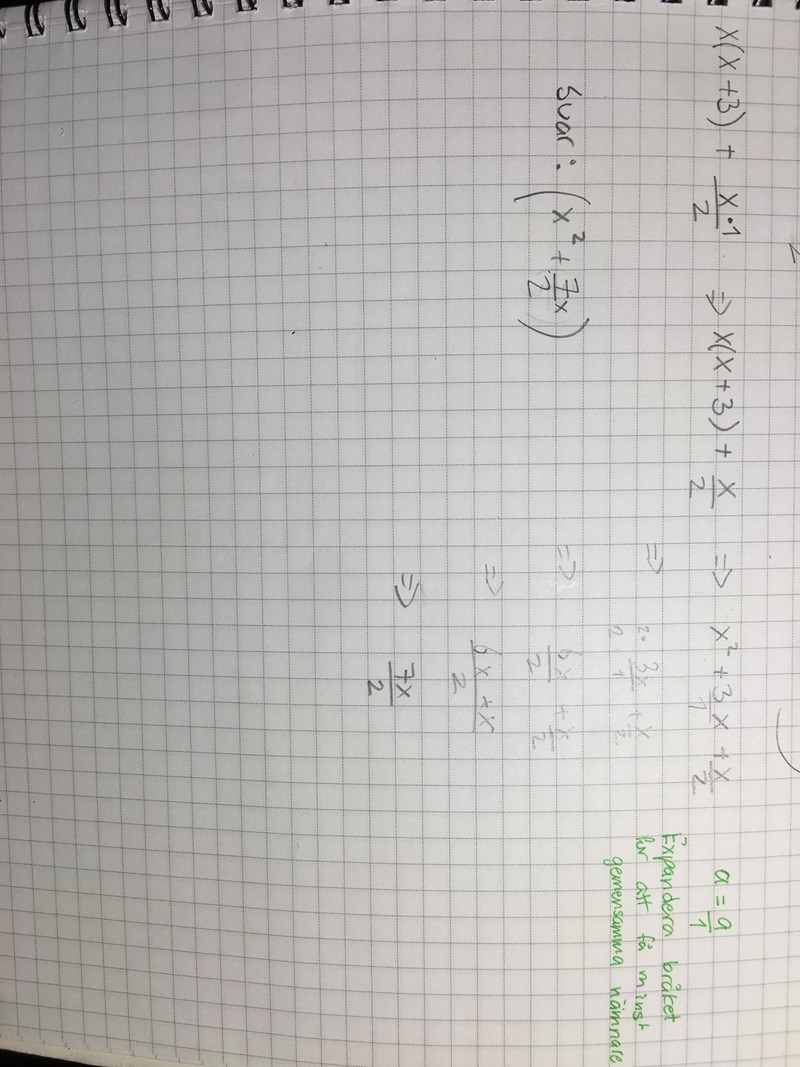 Fråga 1117, Matte 2b Origo (Matematik/Matte 2/Algebra) – Pluggakuten
