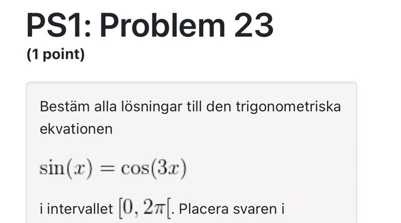 Trigonometri (Matematik/Universitet) – Pluggakuten