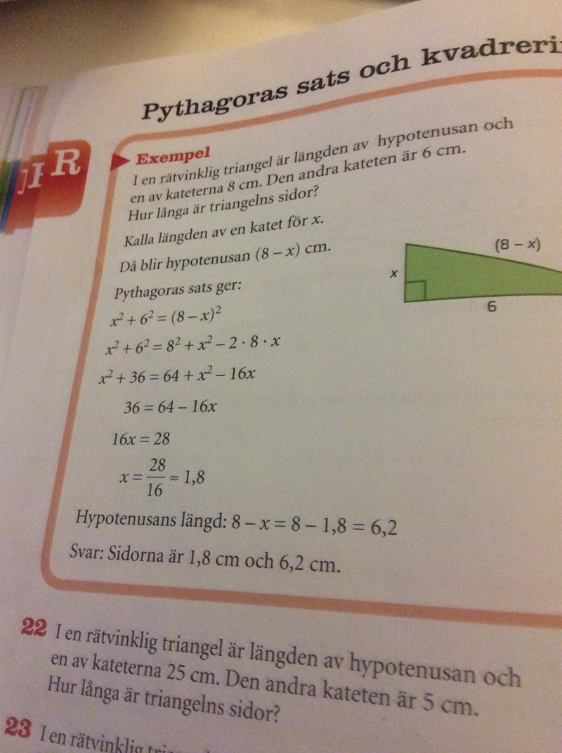 Pythagoras sats (Matematik/Årskurs 9) – Pluggakuten