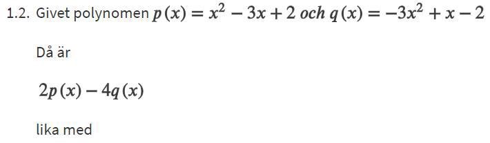 Polynom av högre grad (Matematik/Matte 1) – Pluggakuten