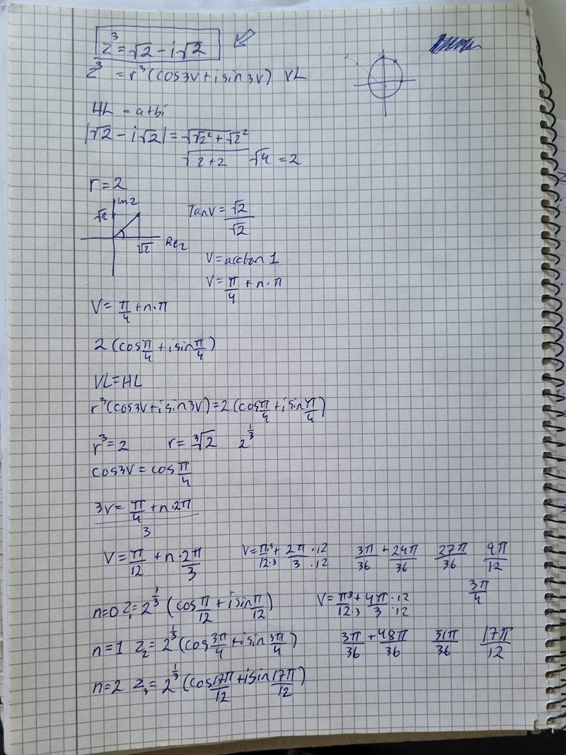 Binomisk ekvation, polär form och de moivres formel (Matematik/Matte 4 ...