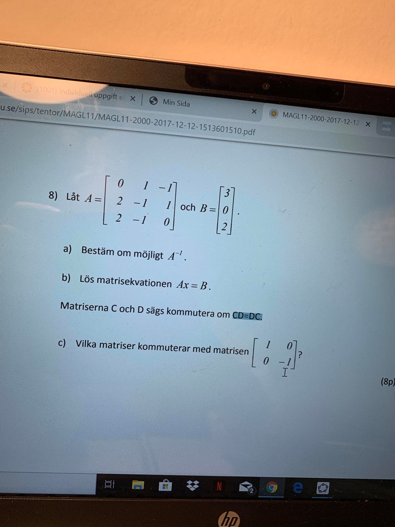 Matriser (Matematik/Universitet) – Pluggakuten