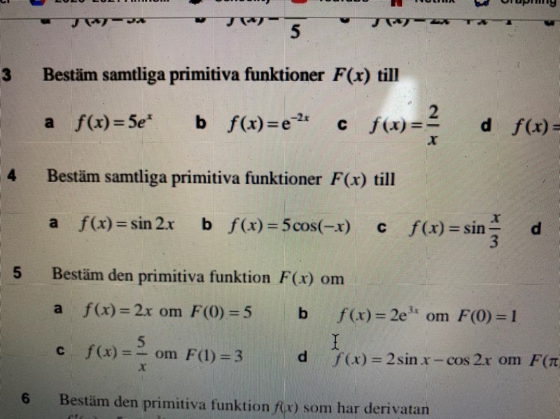 Primitiv funktion (Matematik/Matte 4) – Pluggakuten