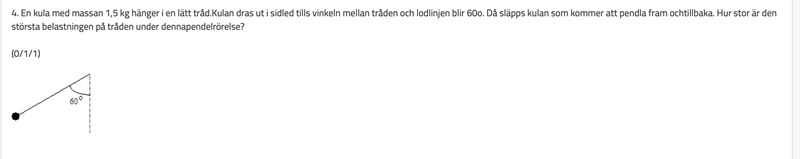 Svängningstid för plan pendel (Fysik/Fysik 2) – Pluggakuten