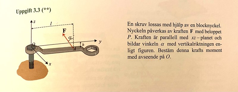 Mekanik kraftmoment (Fysik/Universitet) – Pluggakuten