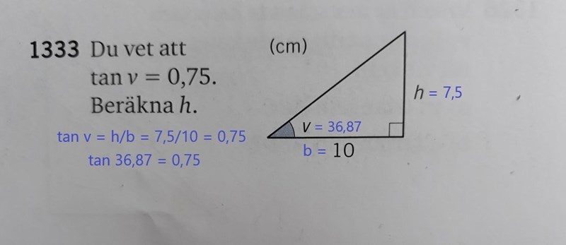 Räkna med tangens (Matematik/Matte 1/Geometri) – Pluggakuten