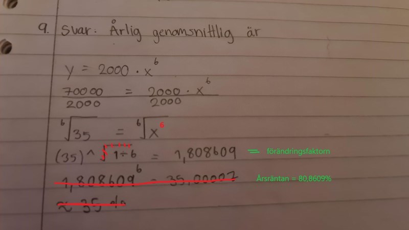 genomsnitt procent per år.. (Matematik/Matte 2/Statistik) – Pluggakuten