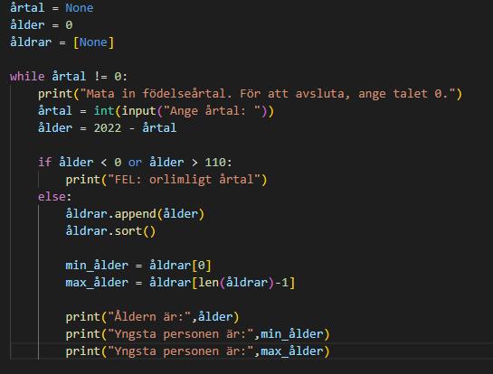 enkel programmering (Programmering/Python) – Pluggakuten