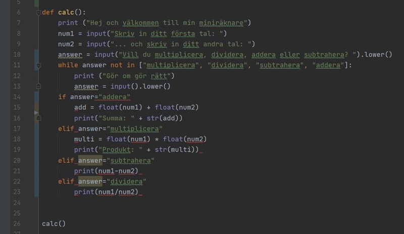 Problem med hemgjord miniräknare 2 (Programmering/Python) – Pluggakuten