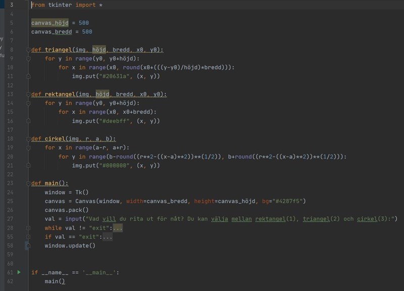 Problem med tkinter, uppdatera fönstret medan figurer ritas (Programmering/Python) – Pluggakuten
