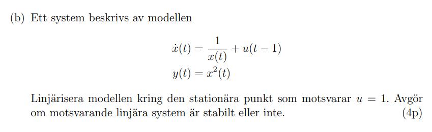 Reglerteknik: derivator mystiskt satta till 1 i taylorutveckling ...