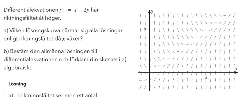 avläsa allmäna lösningen (Matematik/Matte 5/Differentialekvationer ...