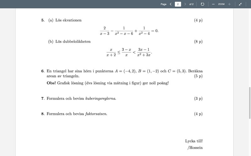 Beräkna arean av triangeln (Matematik/Matte 3/Trigonometri) – Pluggakuten