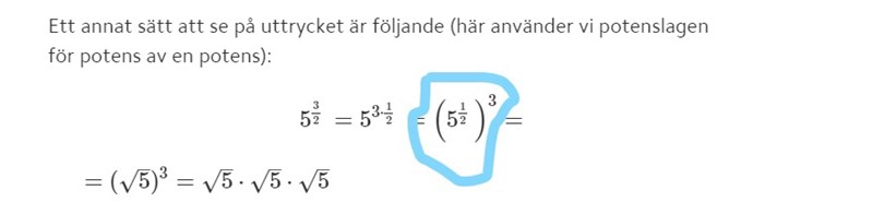 Potens med bråktal som exponent (Matematik/Matte 1/Aritmetik) – Pluggakuten