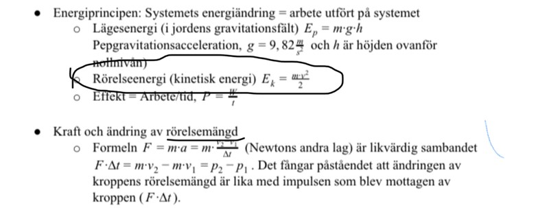 Energi (Fysik/Fysik 1) – Pluggakuten