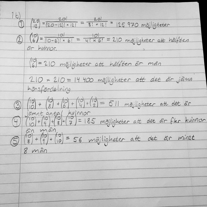 Val av styrelse (Matematik/Matte 5/Kombinatorik) – Pluggakuten