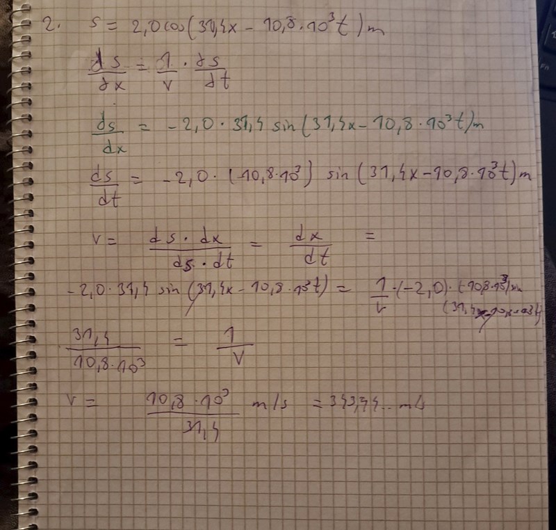 Vågens utbredningsfart (Fysik/Universitet) – Pluggakuten