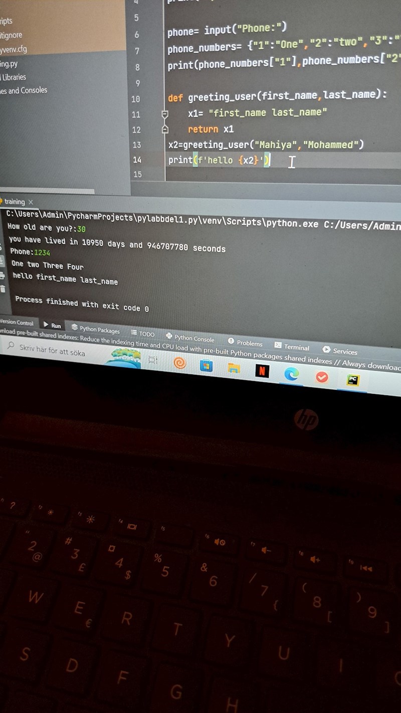 Def funktion övning (Programmering/Python) – Pluggakuten