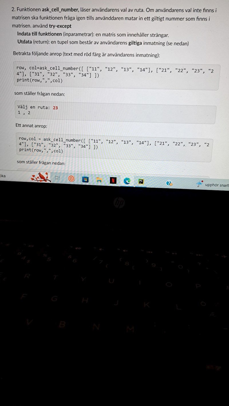Funktionen ask_cell_number (Programmering/Python) – Pluggakuten