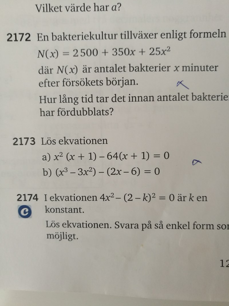 Ekvationer (Matematik/Matte 3/Algebraiska uttryck) – Pluggakuten