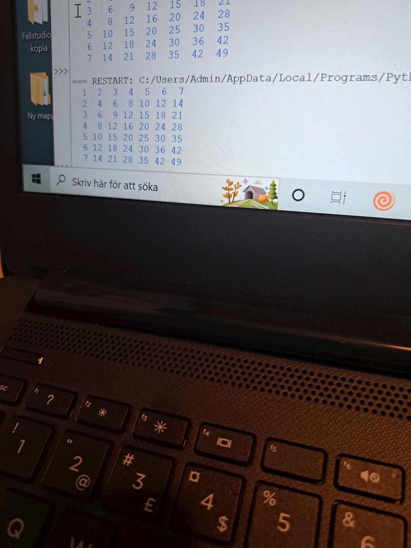 Nästlade slingor (Programmering/Python) – Pluggakuten