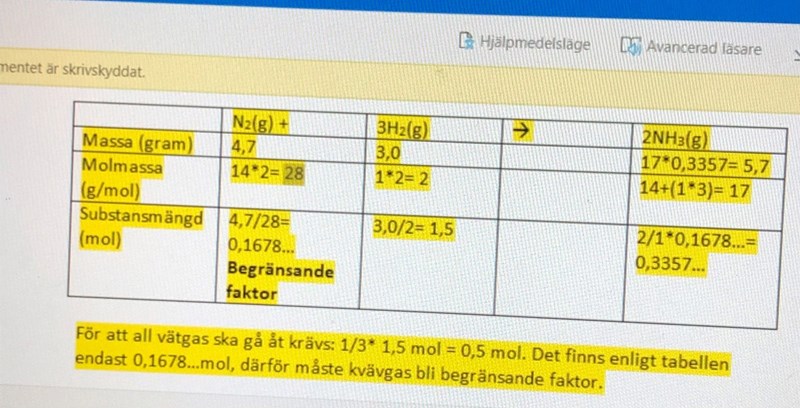Stökiometri (Kemi/Kemi 1) – Pluggakuten