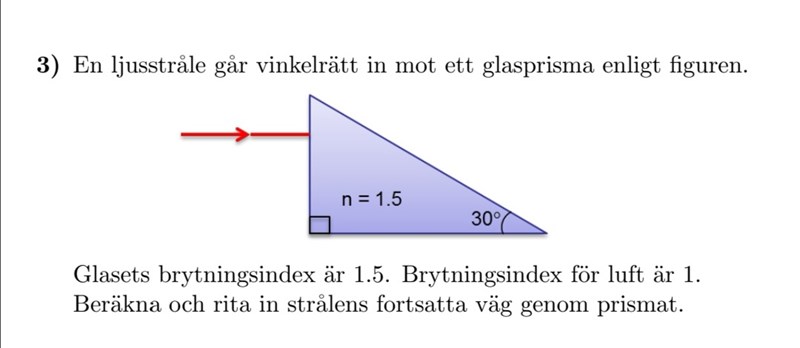 Ljusbrytning (Fysik/Fysik 2) – Pluggakuten
