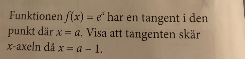 Tangent (Matematik/Matte 3/Derivata) – Pluggakuten
