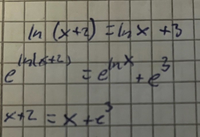 Logaritm ekvation (Matematik/Universitet) – Pluggakuten