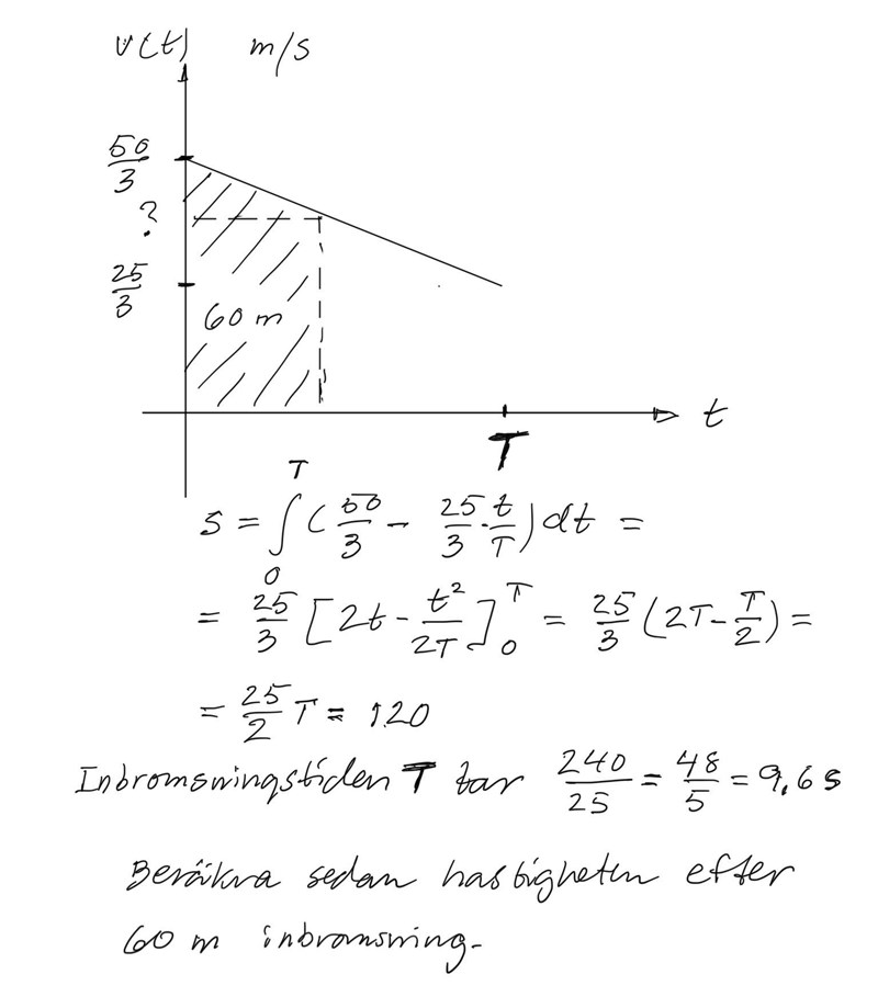 Rörelse - likformig acceleration (Fysik/Universitet) – Pluggakuten