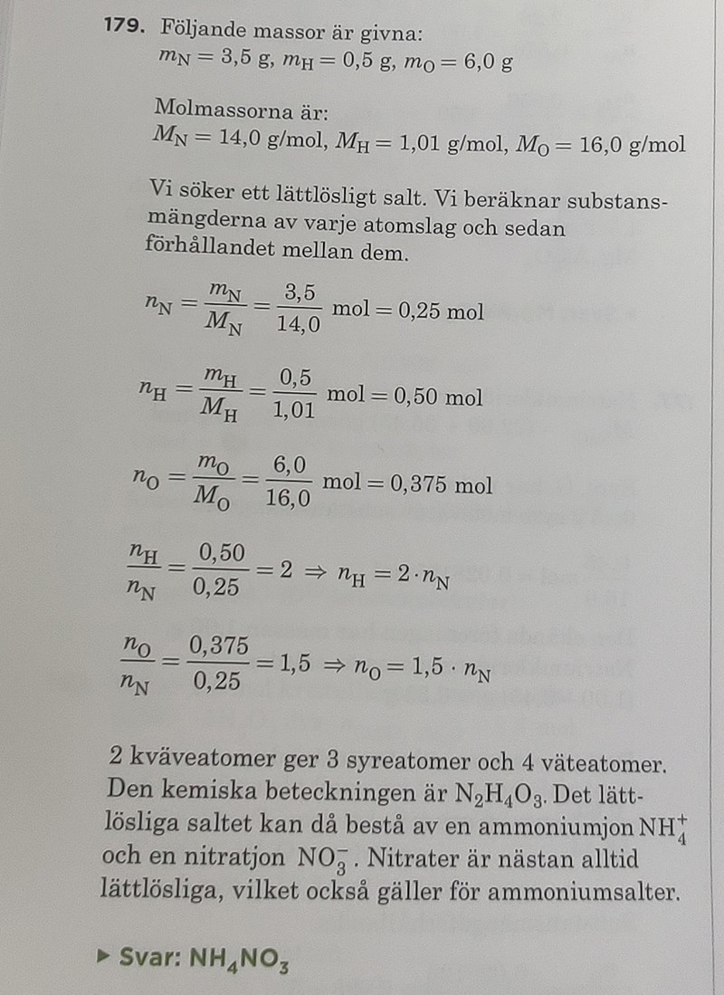 Emperiska formel (Kemi/Kemi 1) – Pluggakuten