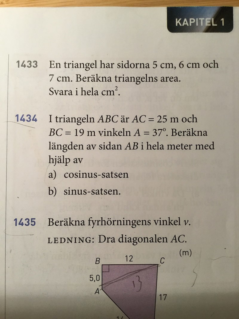 Cosinussatsen 2 (Matematik/Matte 3/Trigonometri) – Pluggakuten