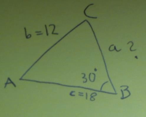 När ger cosinussatsen/sinussatsen 2 fall? (Matematik/Matte 3 ...
