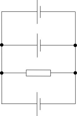 Krets med 3 parallellkopplade batterier (Fysik/Fysik 1) – Pluggakuten