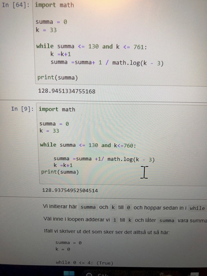 Hur beräknar man summor i python (Programmering/Python) – Pluggakuten