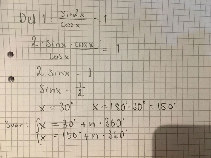 Trigonometriska identiteter (Matematik/Matte 4/Trigonometri) – Pluggakuten