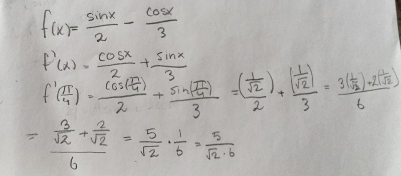 Ekvationer med trigonometriska funktioners derivator (Matematik/Matte 4 ...
